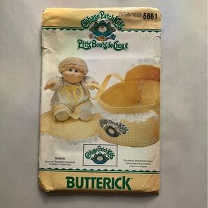 Butterick | Games | Vintage Cabbage Patch Kids Pattern 666 | Poshmark